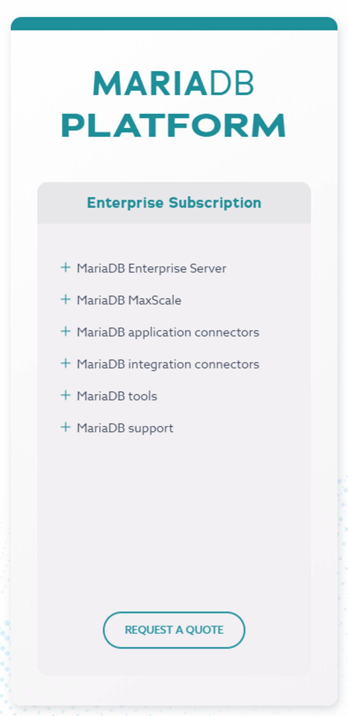 MariaDB Pricing: Cost and Pricing plans