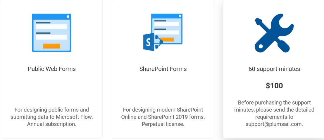 Plumsail Forms Pricing: Cost and Pricing plans