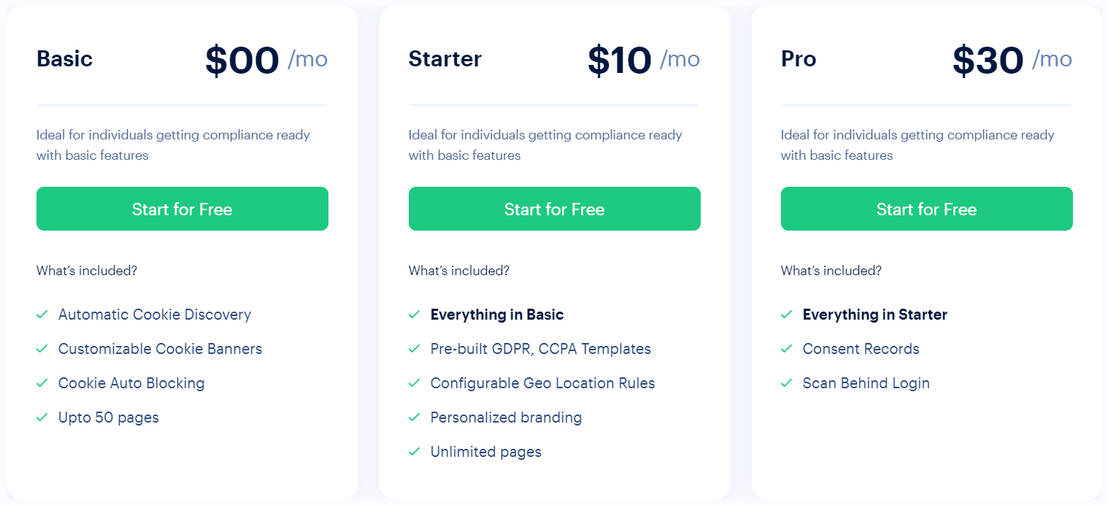 Privado Pricing: Cost and Pricing plans