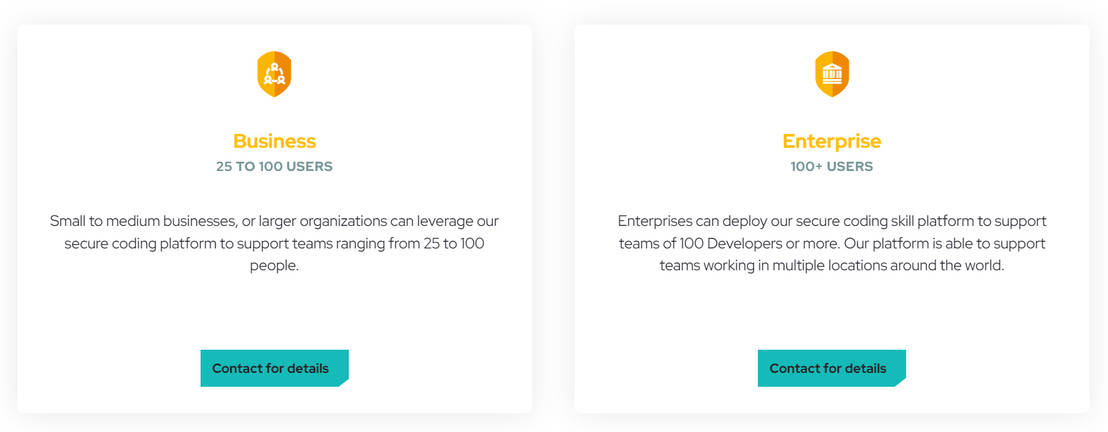 Secure Code Warrior Pricing: Cost and Pricing plans