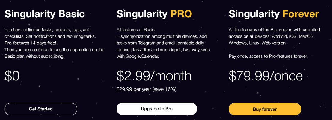 SingularityApp Pricing, Reviews and Features (July 2022) - SaaSworthy.com