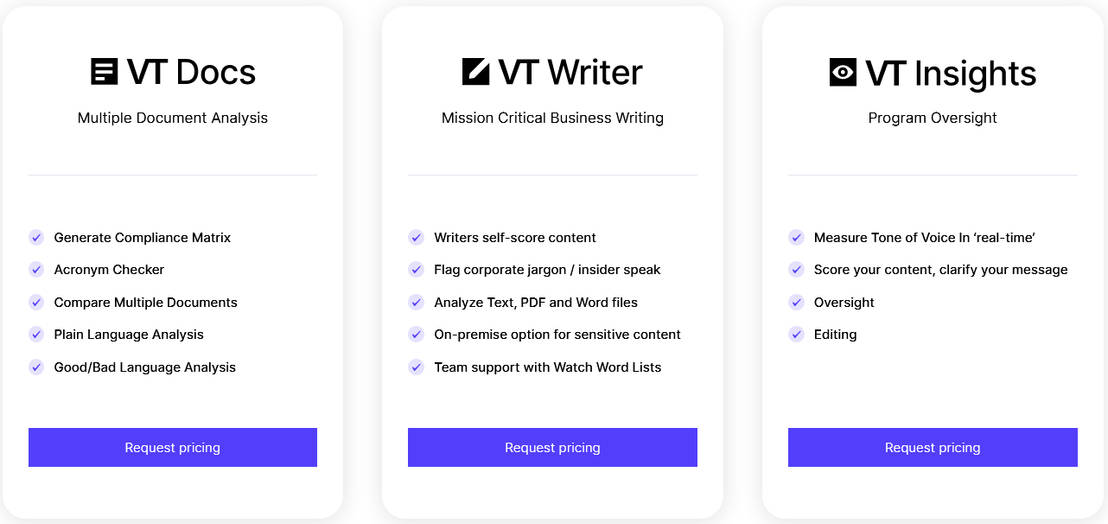 VisibleThread Pricing: Cost and Pricing plans