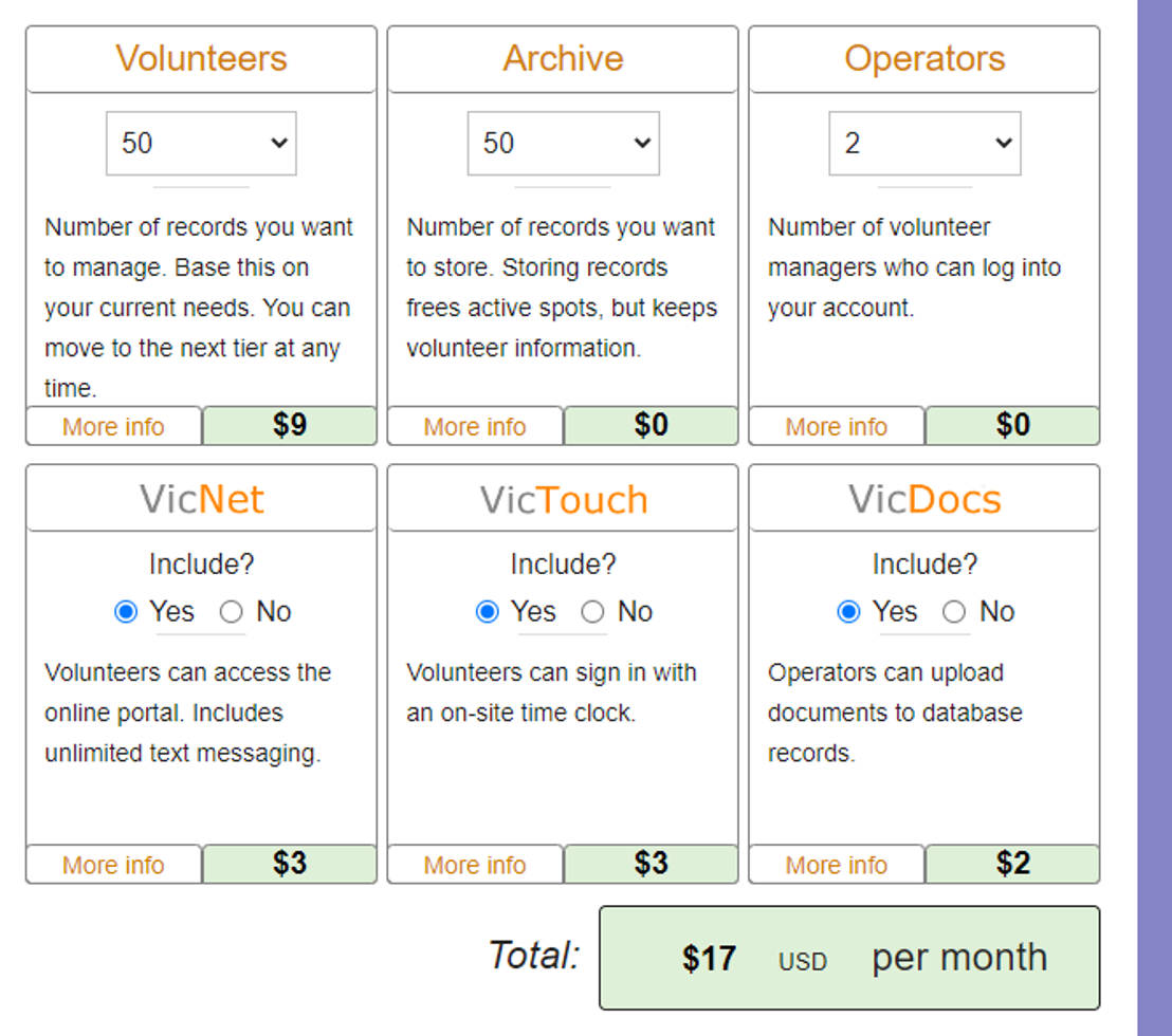 Volgistics Pricing: Cost and Pricing plans