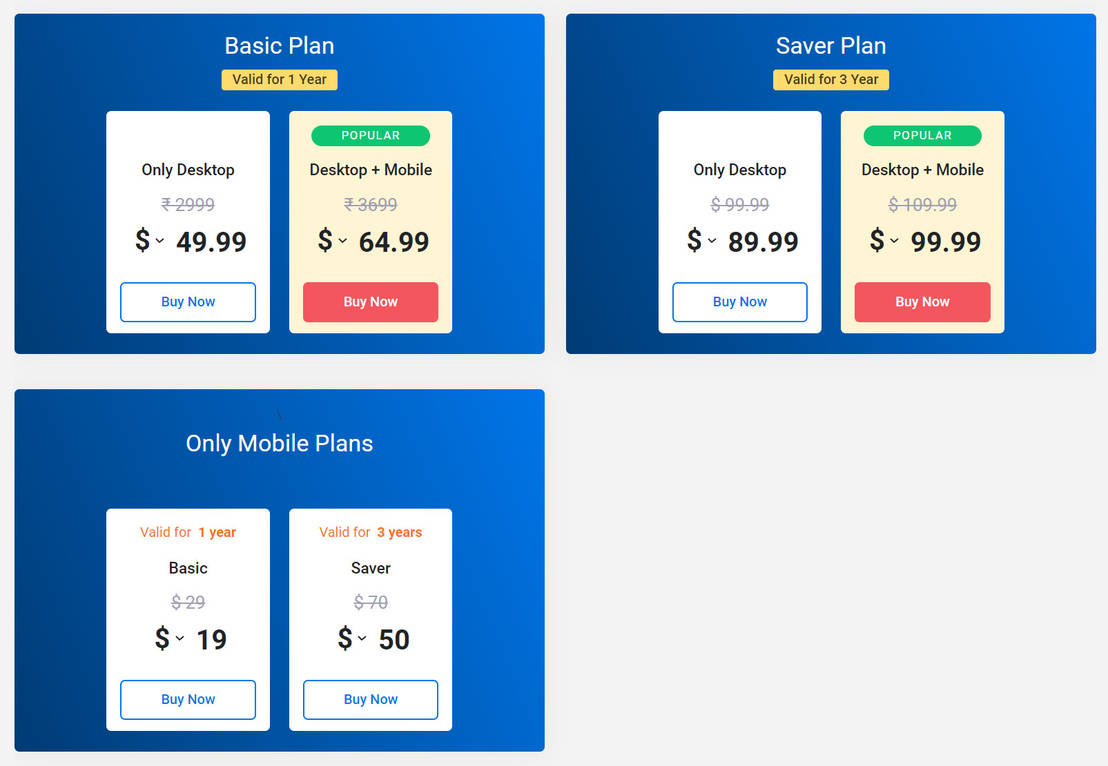 Vyapar Pricing: Cost and Pricing plans