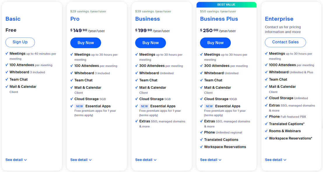 Zoom Pricing: Cost and Pricing plans