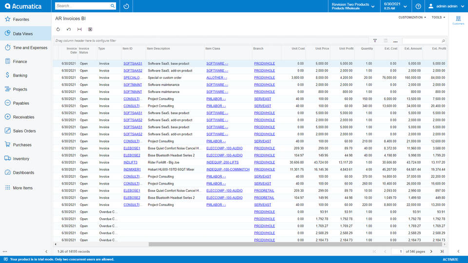 Acumatica Pricing, Reviews and Features (September 2023) - SaaSworthy.com