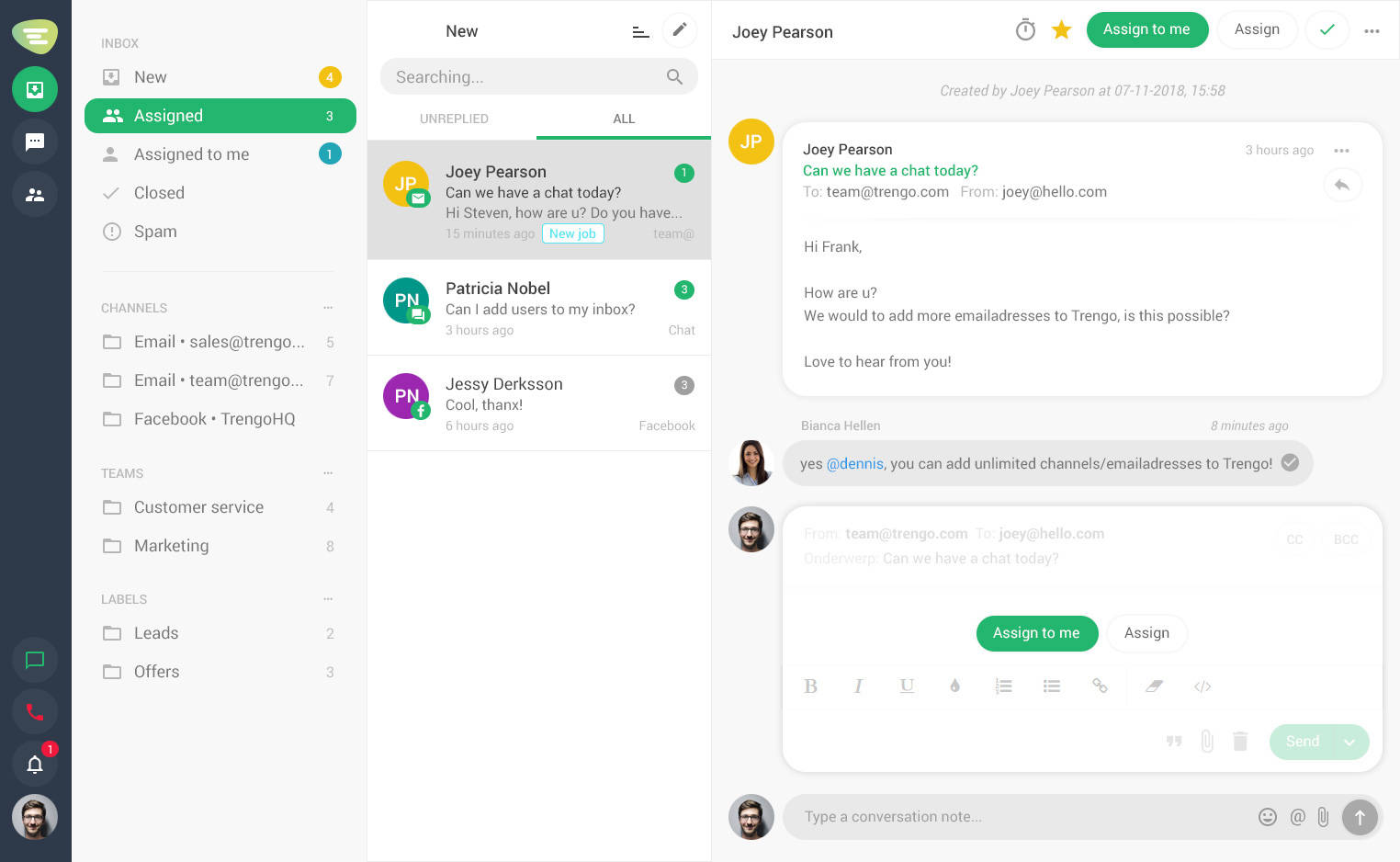 Trengo Pricing, Reviews and Features (July 2021) - SaaSworthy.com