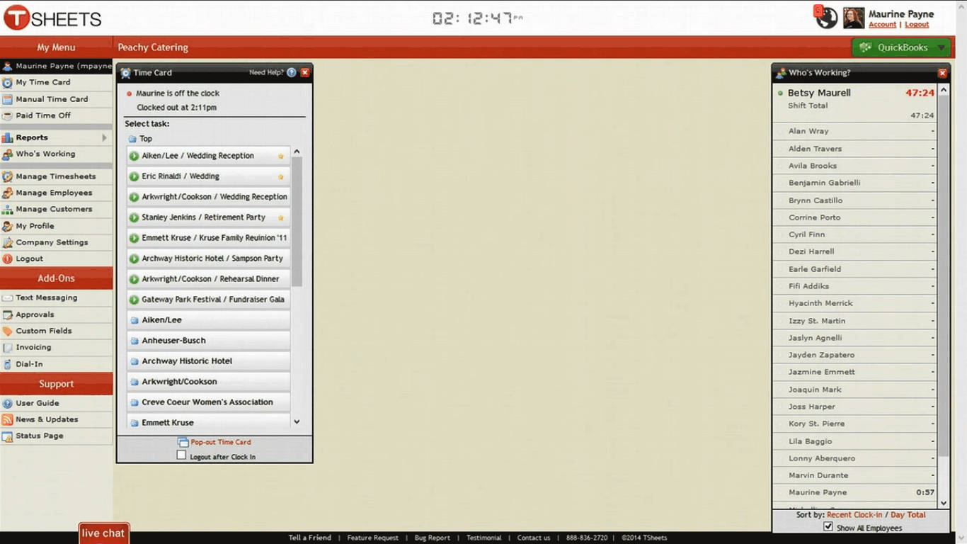 TSheets Pricing, Reviews and Features (November 2019) - SaaSworthy.com