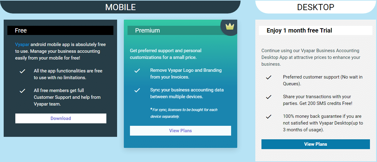 Vyapar Pricing, Reviews and Features (October 2020) - SaaSworthy.com