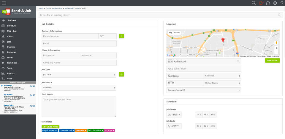 Workiz Pricing, Reviews and Features (December 2019) - SaaSworthy.com