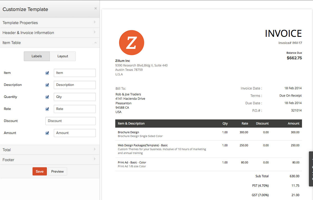 Zoho Invoice Pricing Reviews And Features June 2020 SaaSworthy