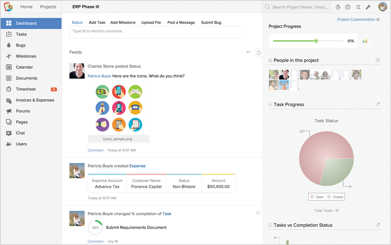 Zoho Projects Pricing, Reviews and Features (October 2019) - SaaSworthy.com