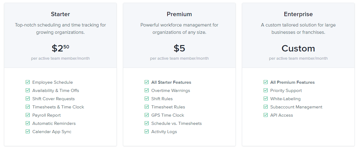 ZoomShift Pricing, Reviews and Features (July 2020) - SaaSworthy.com
