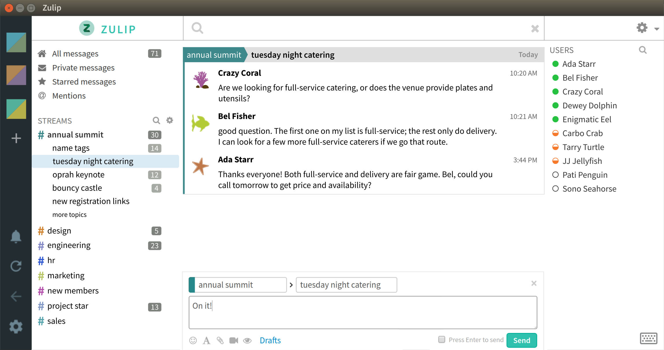 Zulip Pricing, Reviews and Features (August 2021) - SaaSworthy.com